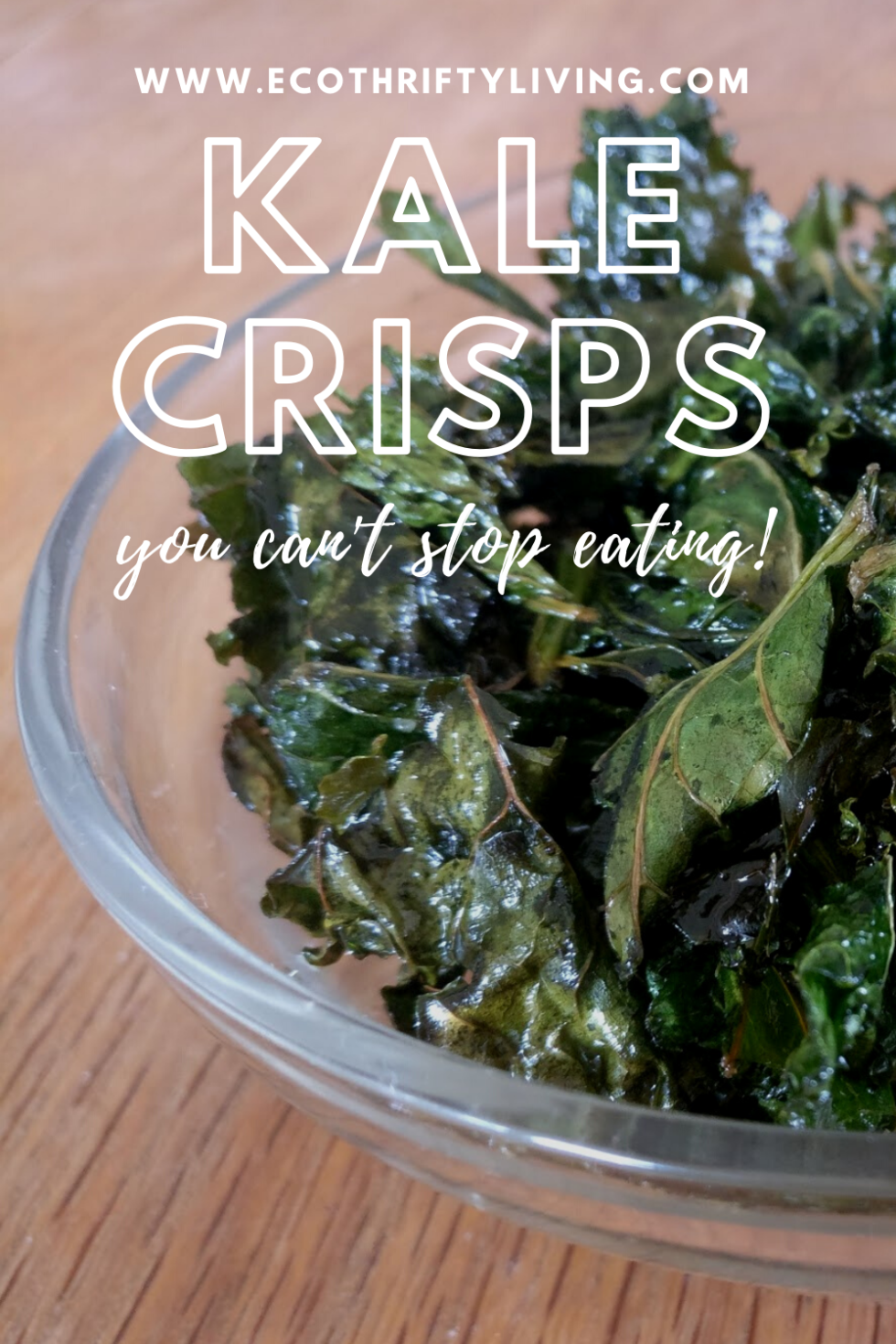 Kale crisps that you can't stop eating recipe - Eco Thrifty Living