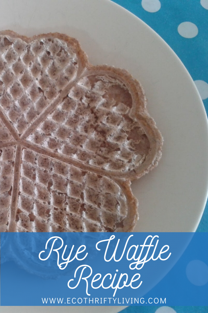 Savoury rye waffle recipe - Eco Thrifty Living