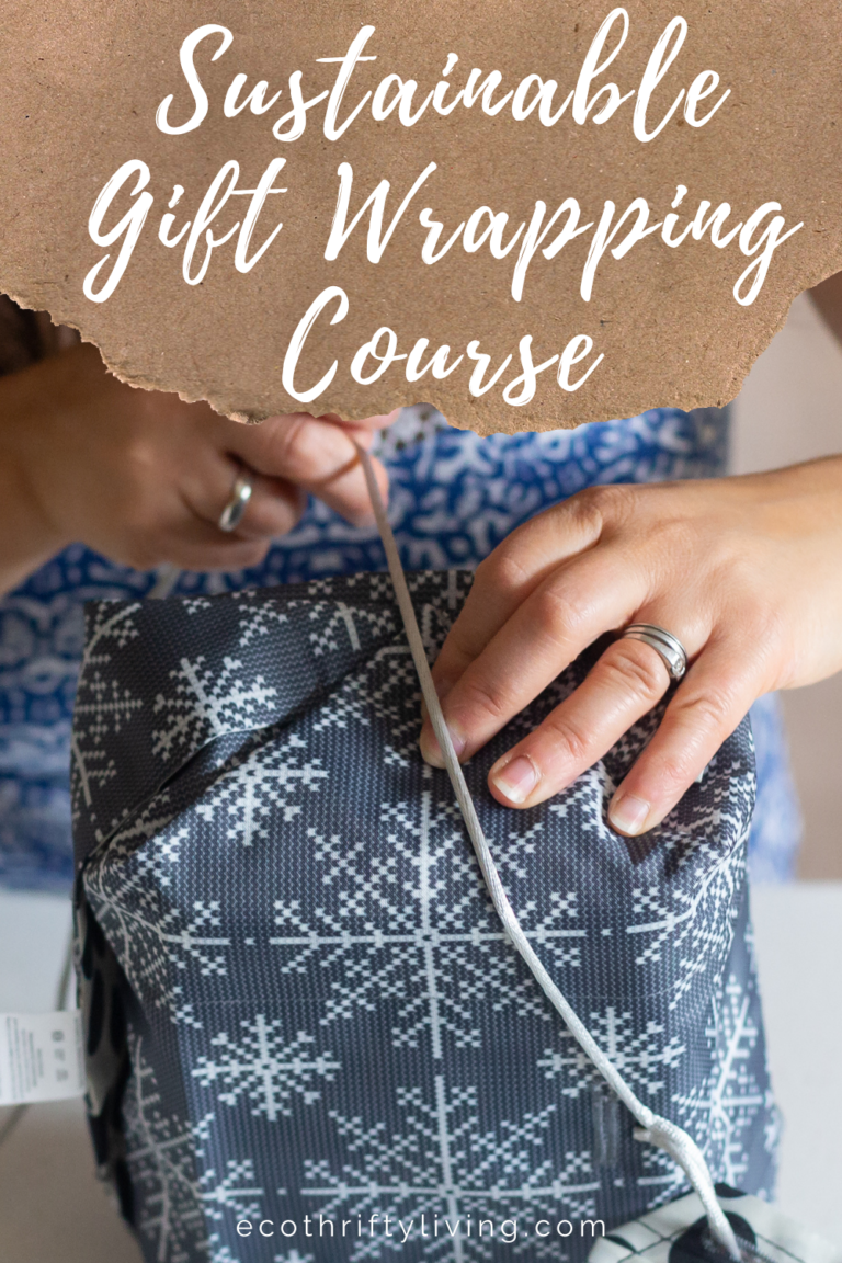 Gift wrapping course - eco friendly ways to wrap up - Eco Thrifty Living