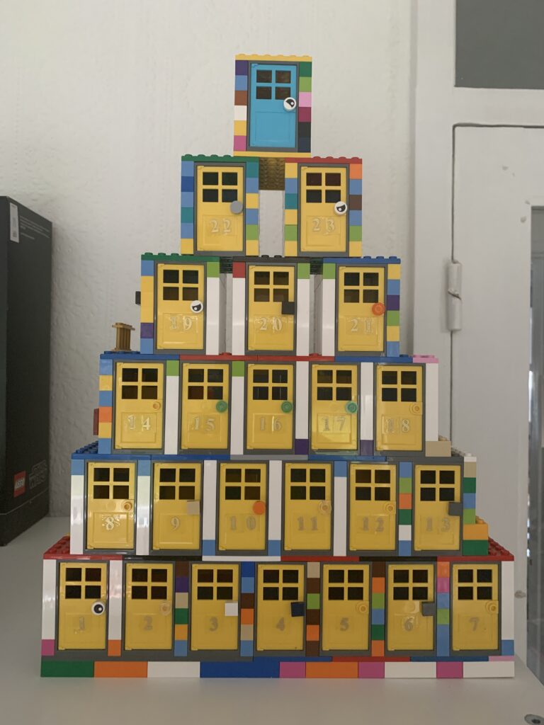 Lego advent calendar - reusable and homemade - Eco Thrifty Living